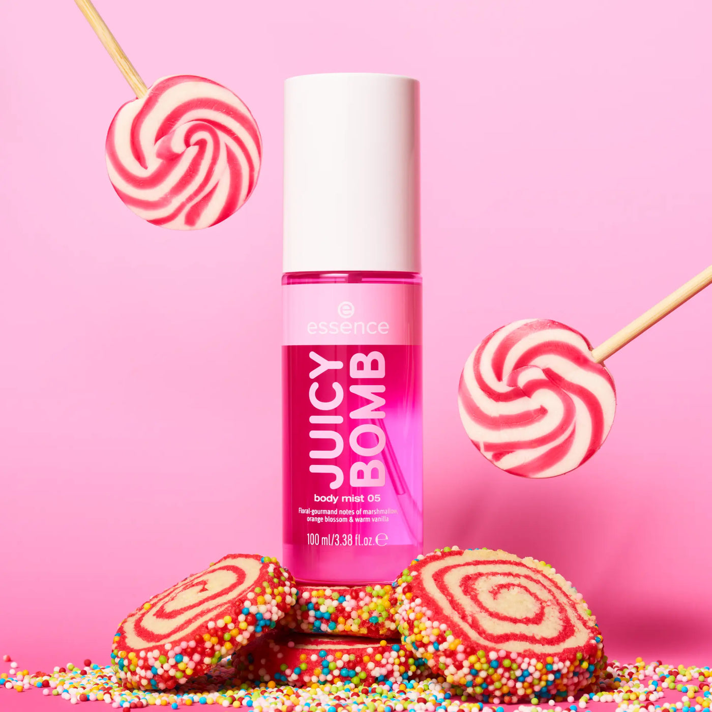 ESSENCE Juicy Bomb Body Mist 05 Sugar Swirl- těová mlha